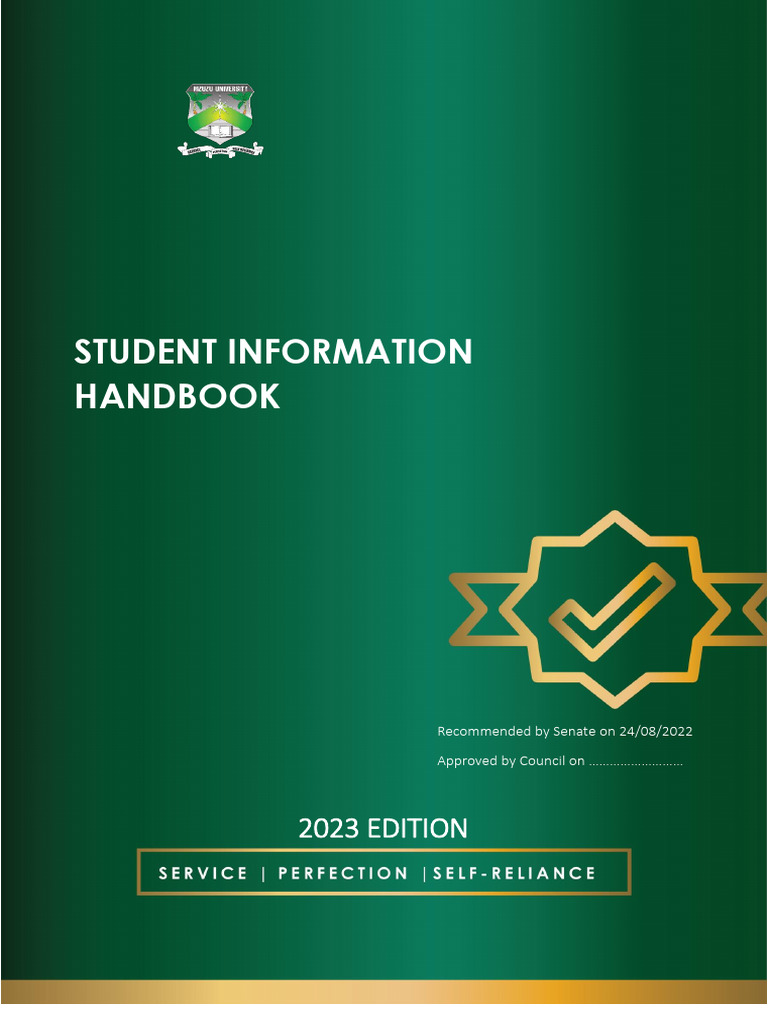 Student Information Handbook - 2023 Edition | PDF | University ...