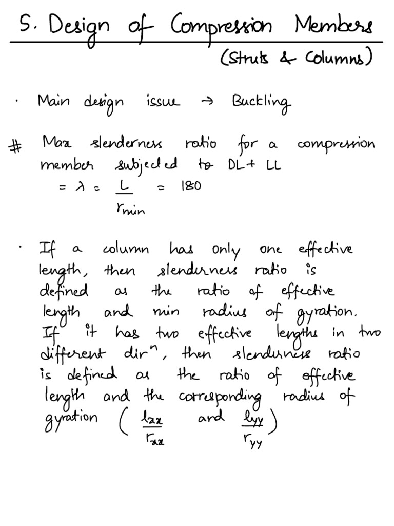 Structural Compression Design | PDF | Buckling | Beam (Structure)