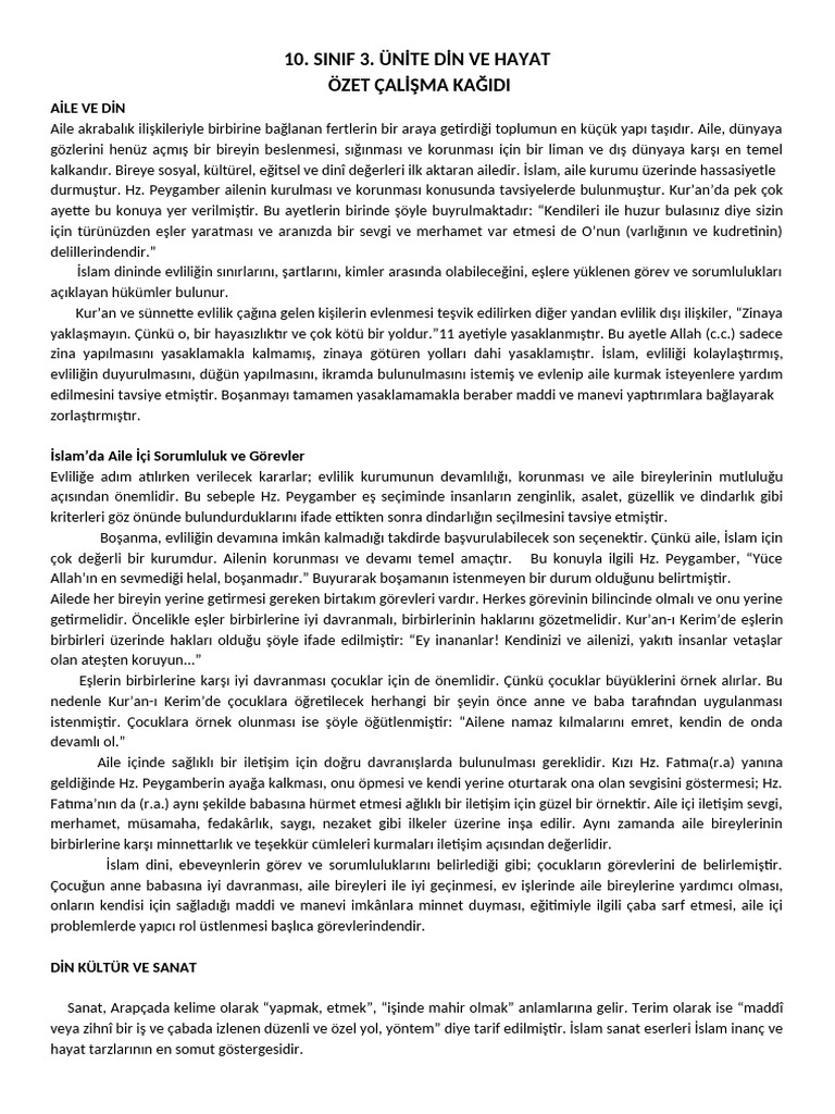 sYnYf 3. Unite Ozet | PDF