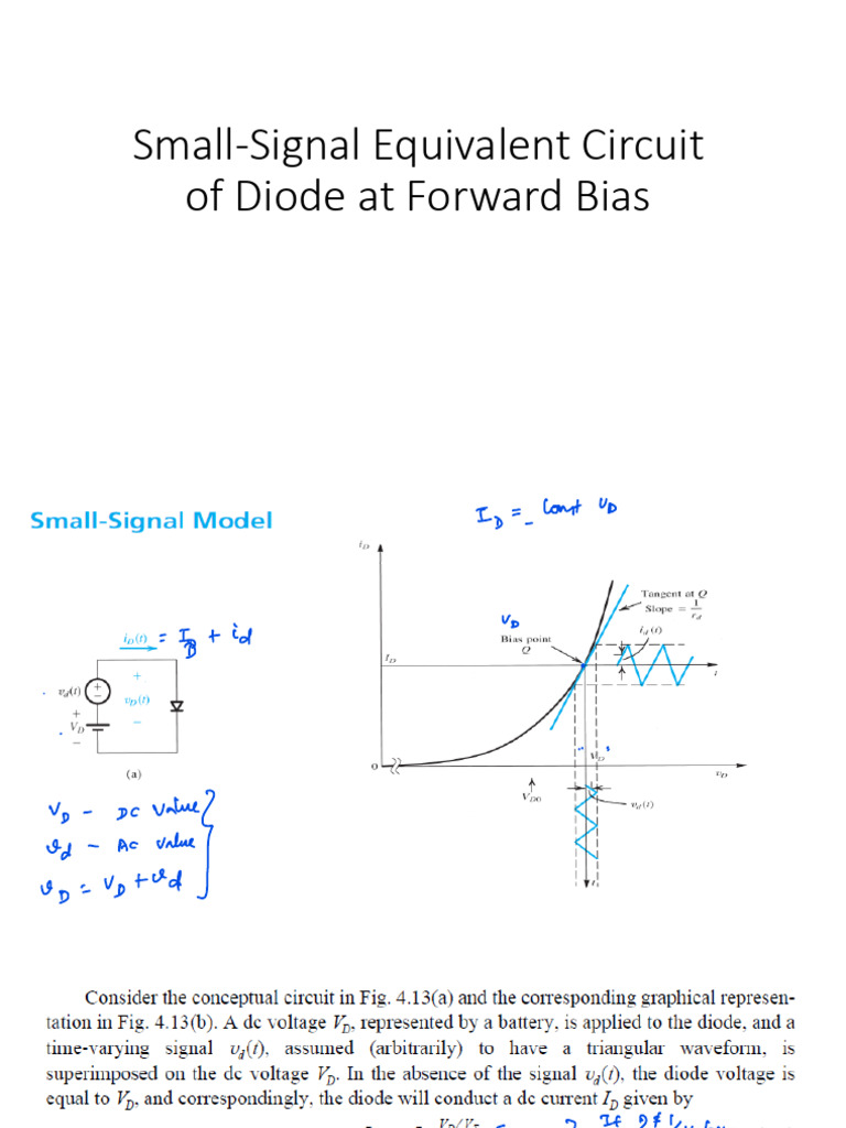 Mod1 2 Diode Small Signal Model | PDF | Science & Mathematics