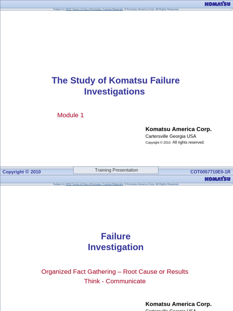 01_Introduction to the Study Failure Investigation ep new form | PDF ...