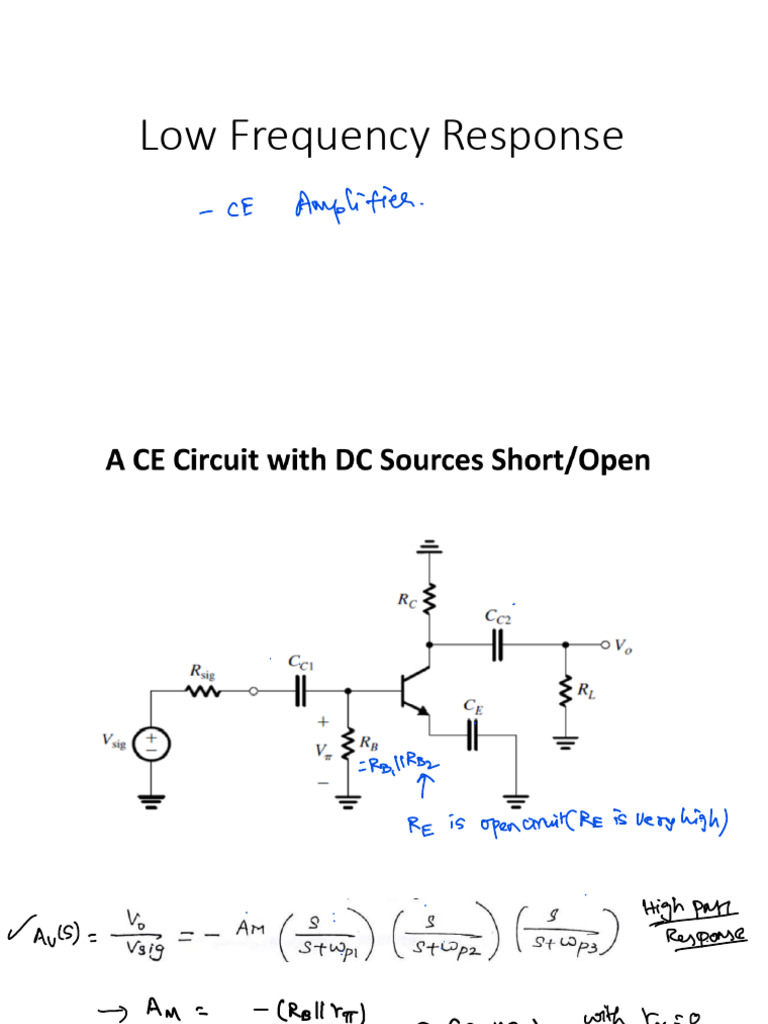 Mod2_3_Low frequency response - CE Amplifier | PDF