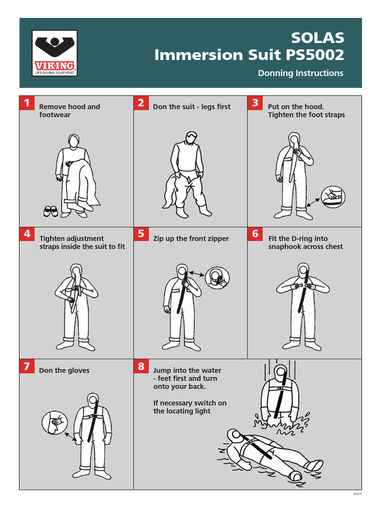 PS5002 Immersion Suit Donning Guide | PDF