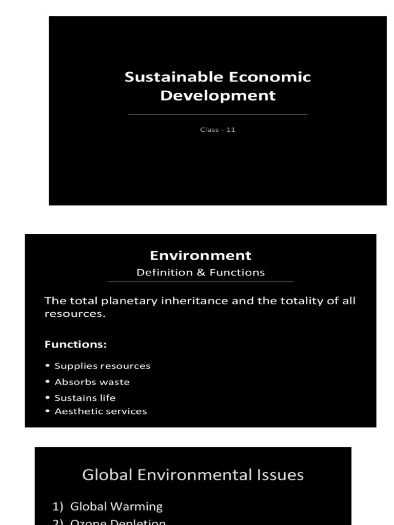 Chapter 9 Environment and Sustainable Development | PDF