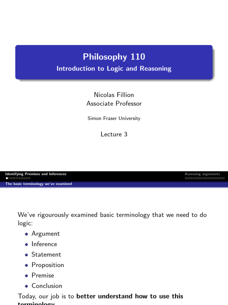 PHIL L3 | PDF | Argument | Logical Consequence