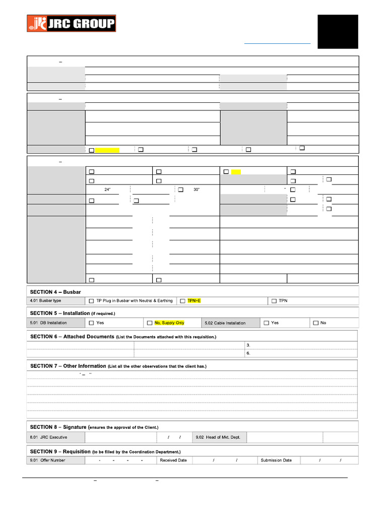 Offer Requisition Form - Marriot Hotel | PDF