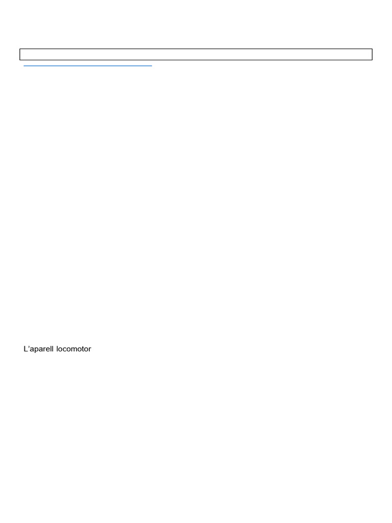 Tema 8b GuiÃ Aparell Locomotor Tot | PDF