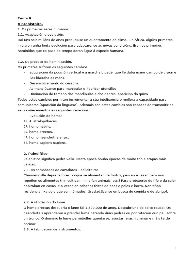 Tema 9 (1 Eso) | PDF