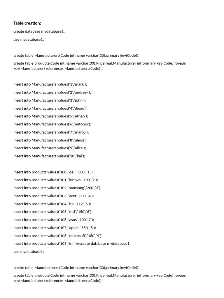 Mysql Query | PDF | Information Retrieval | Sql