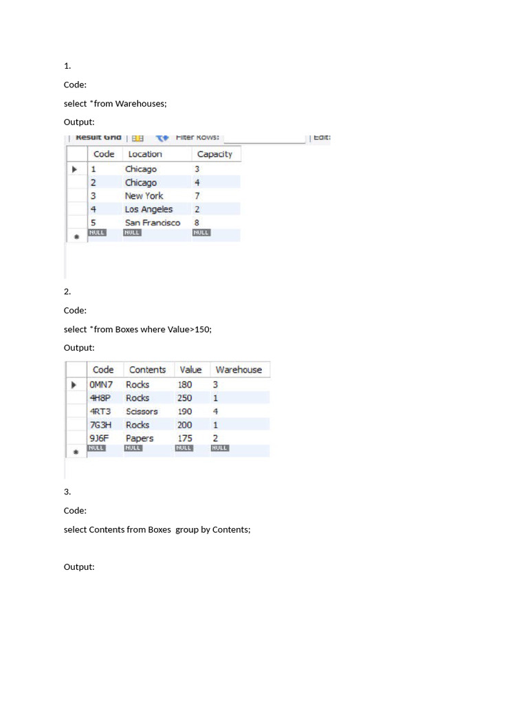 dbms assignment 3 | PDF