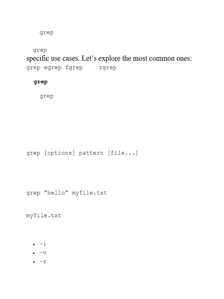 Linux Grep Command Variants Guide | PDF | Regular Expression | Computer Science