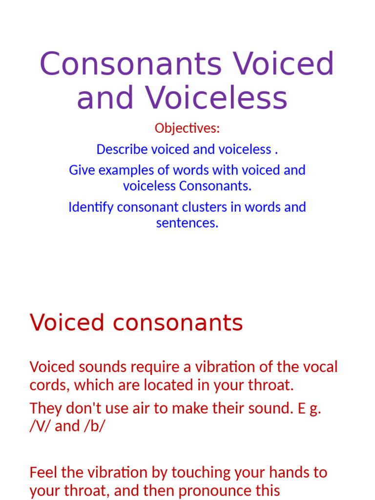 Mid SCH 1 Consonants | PDF