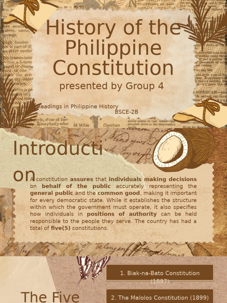 RIPH ThePhilippineConstitution Group4 | PDF | Constitution | Government
