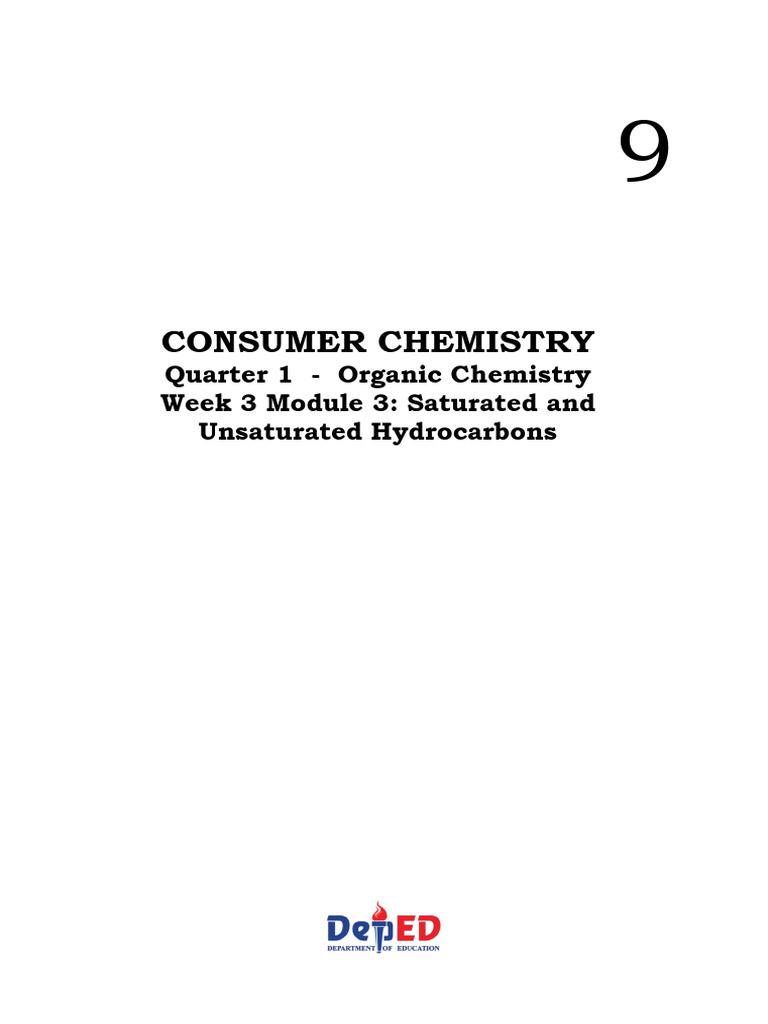 Q1_Wk3_Module3_Conchem_SSElective | PDF | Alkene | Alkane