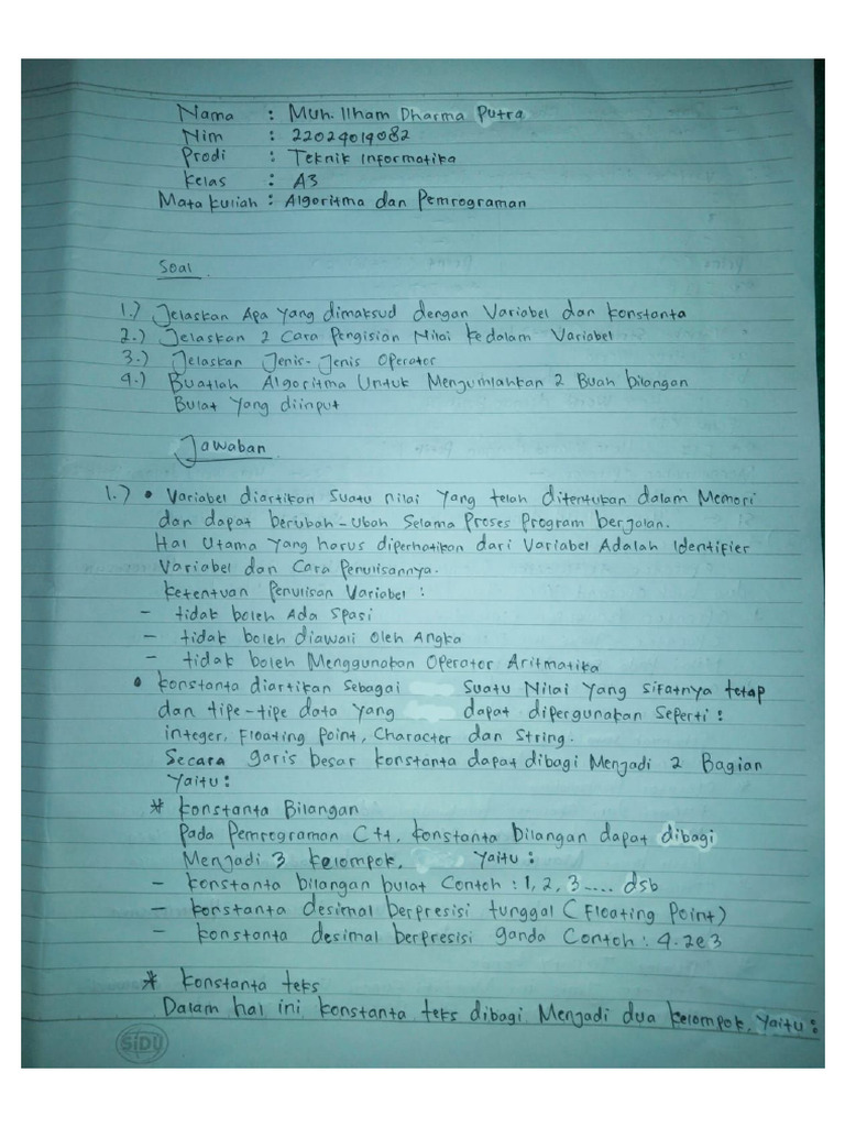 Muh. Ilham Dharma Putra 082 (Tugas Ke-2) | PDF