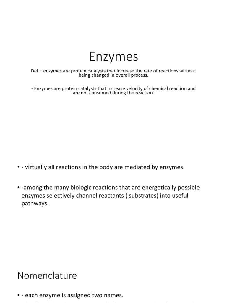 Understanding Enzymes: Functions and Types | PDF | Enzyme | Enzyme Inhibitor