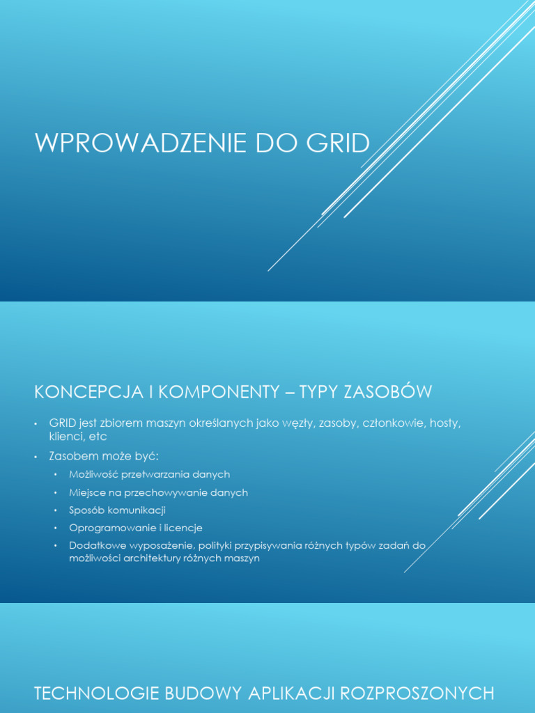Wprowadzenie do GRID | PDF