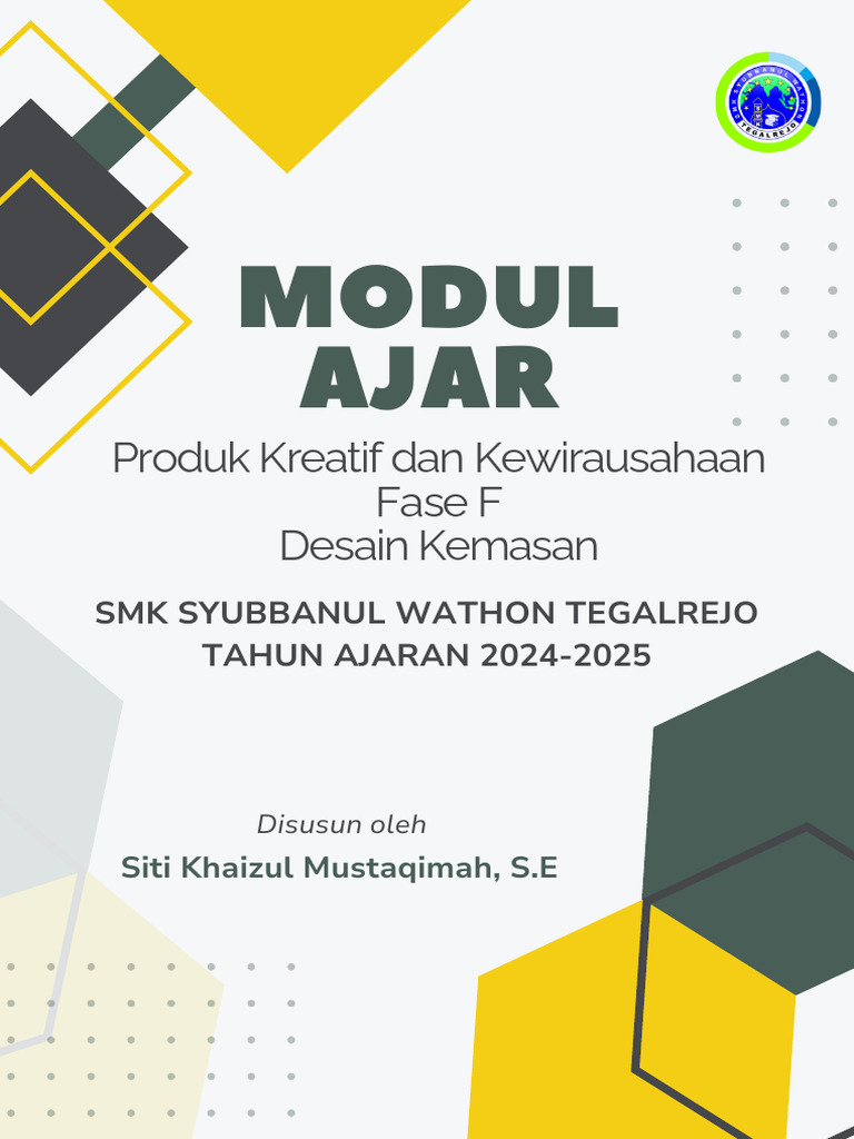 Modul Ajar Desain Kemasan | PDF | Karier & Perkembangan | Seni