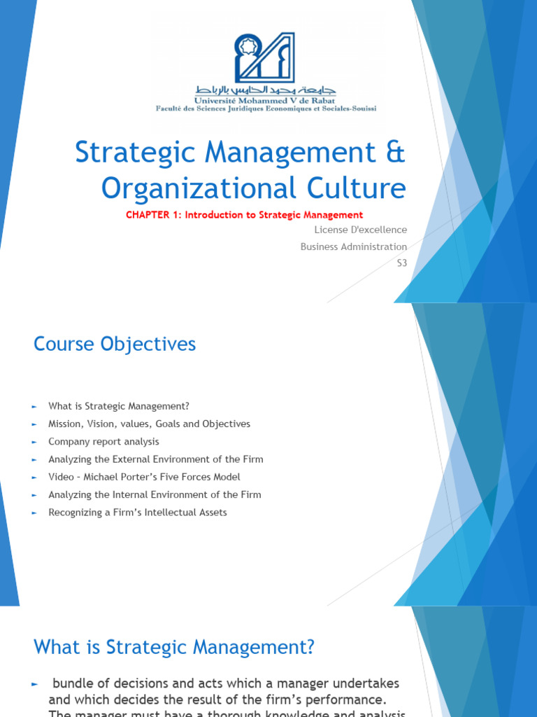 Chap 1 | PDF | Strategic Management | Organizational Culture