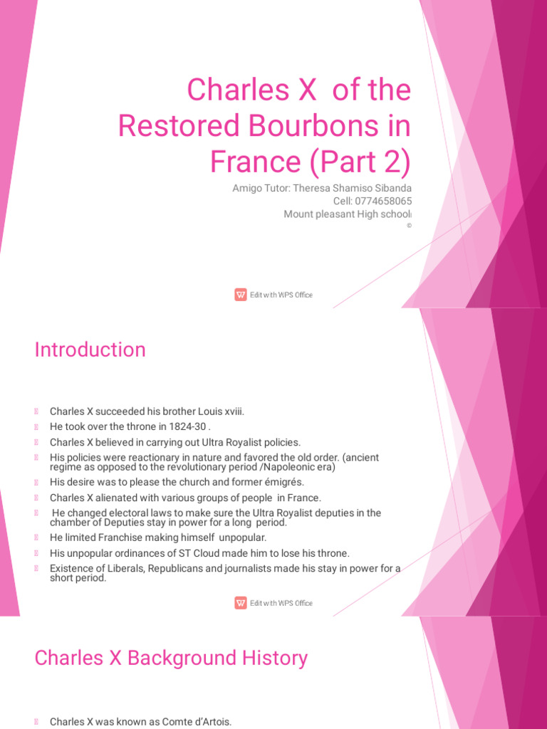 Charles X: Reign and Downfall in France | PDF | French Revolution ...