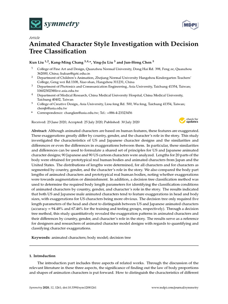 Animated Character Style Investigation With Decisi | PDF | Sensitivity ...