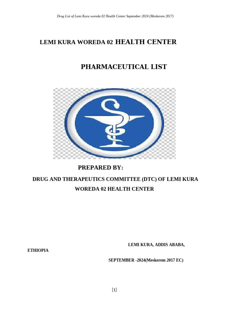 Lemi Kura HC Dug List 2024 | PDF | Allergy | Clinical Trial
