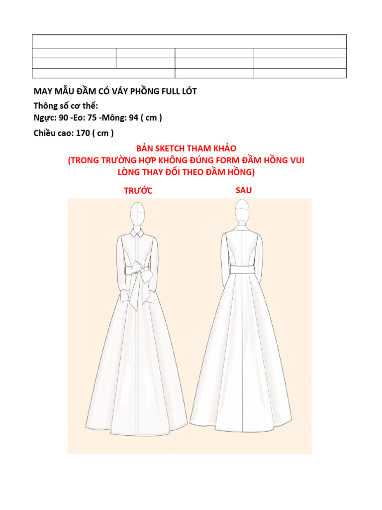 20240531-ORDER TECHPACK - ZISSY - LONG DRESS | PDF