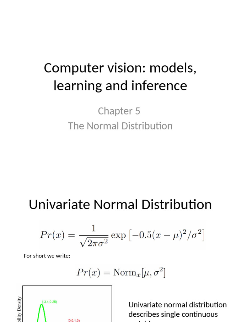 05 Normal Distribution Pdf Covariance Statistical Theory