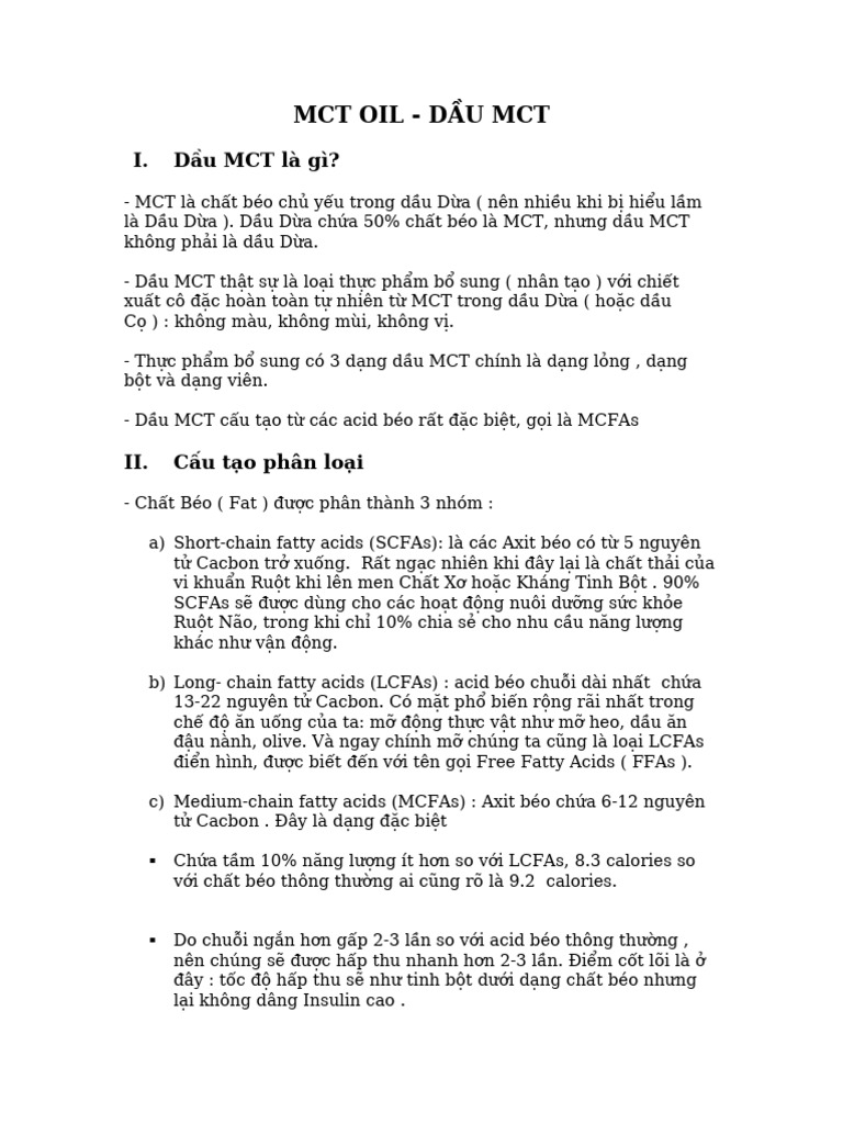 MCT-OIL | PDF