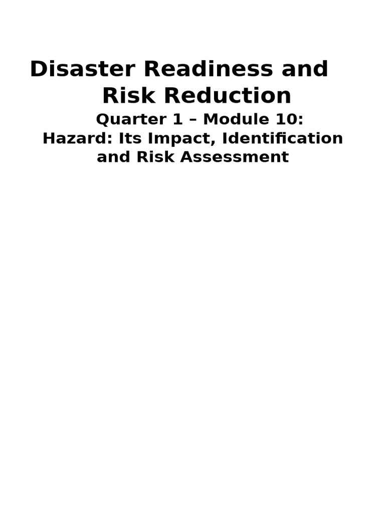 DRRM Lesson-2 | PDF | Hazards | Risk