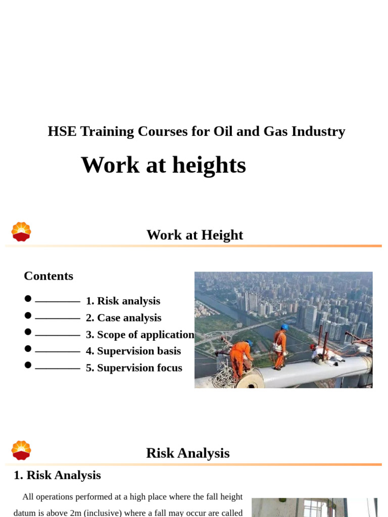 Working at Height | PDF | Risk | Risk Management