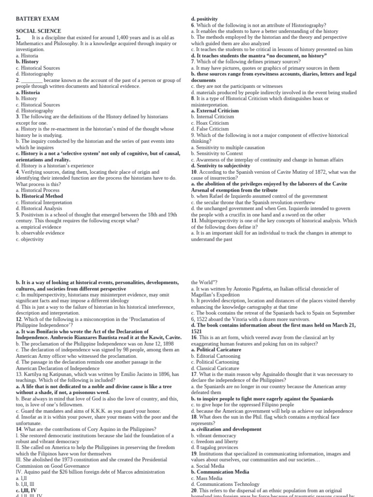 BATTERY-EXAM-cutie | PDF | Emergency Management | Atmosphere Of Earth