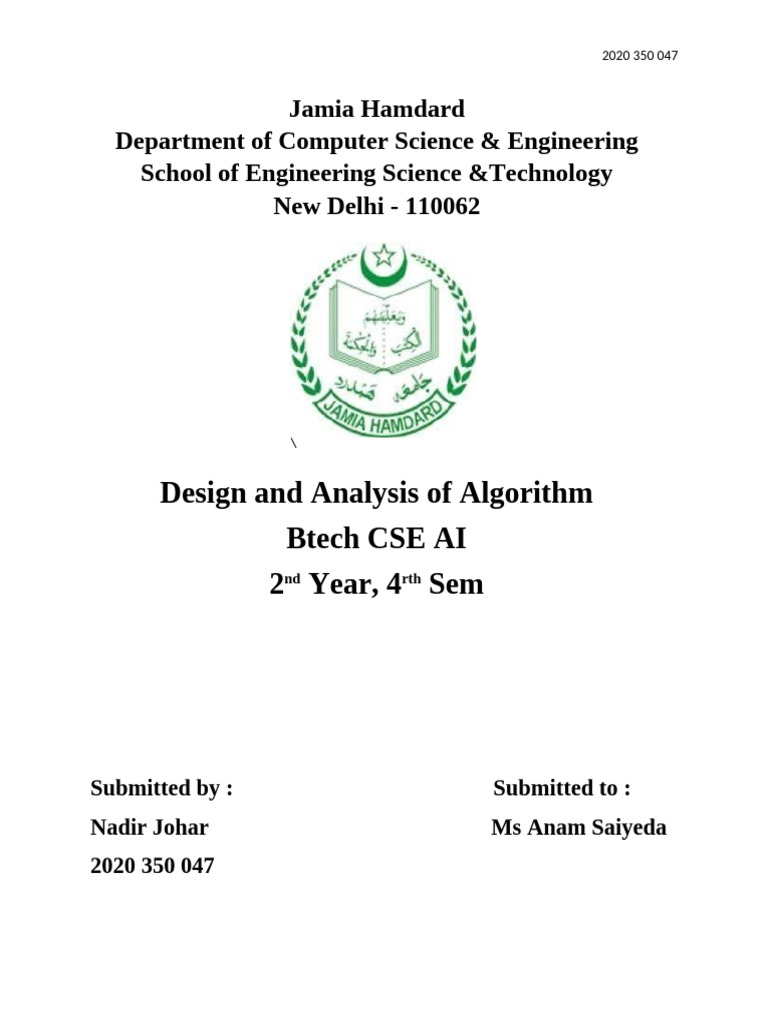 final daa | PDF | Algorithms And Data Structures | Theoretical Computer ... final daa | PDF | Algorithms And Data Structures | Theoretical Computer ...