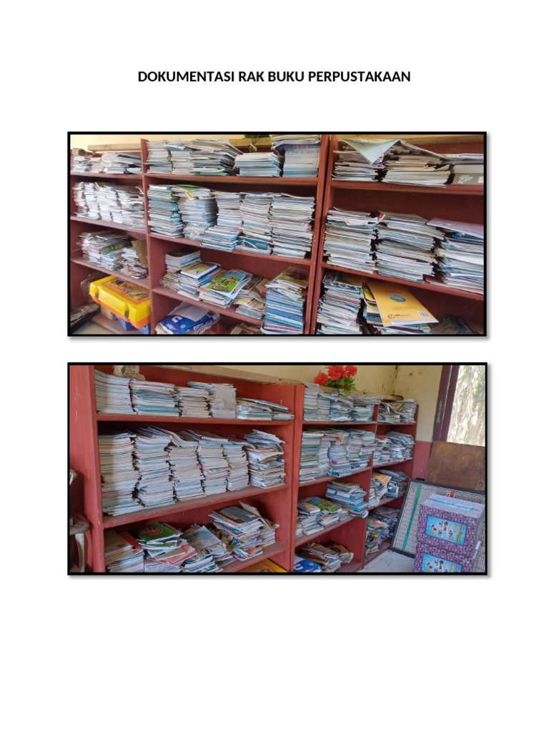 DOKUMENTASI RAK BUKU PERPUSTAKAAN | PDF