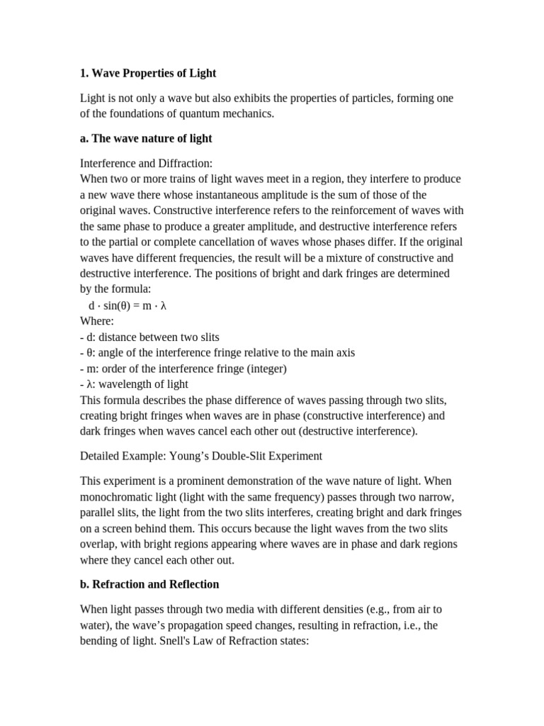 Wave-Particle Duality of Light Translation | PDF | Electron | Waves