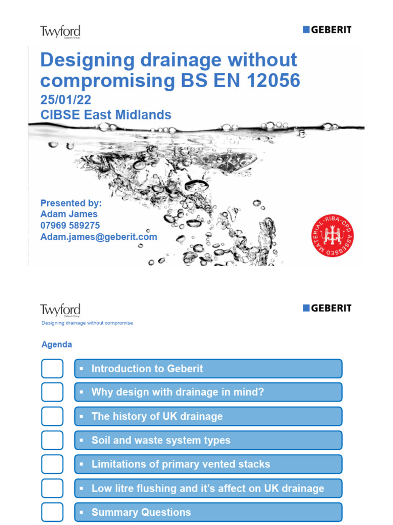 GEBERIT_Designing drainage without compromising BS EN 12056 (M and E ... GEBERIT_Designing drainage without compromising BS EN 12056 (M and E ...