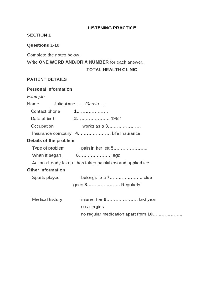 Unit 1 - Listening | PDF