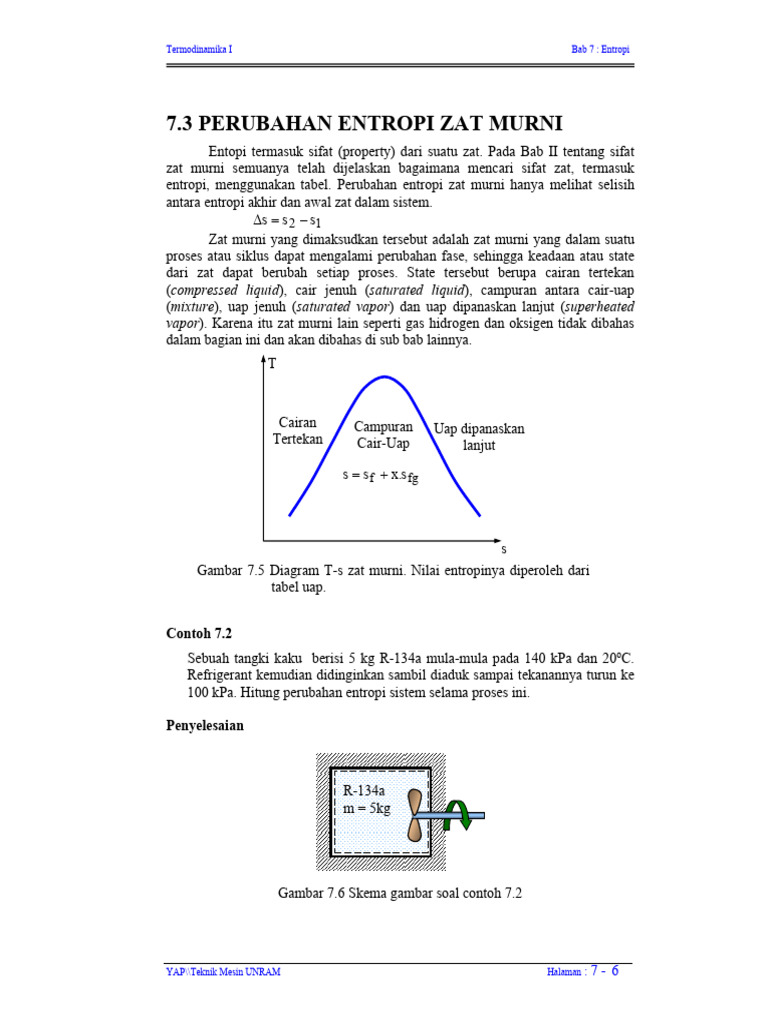 Perubahan Entropi Zat Murni | PDF | Sains & Matematika