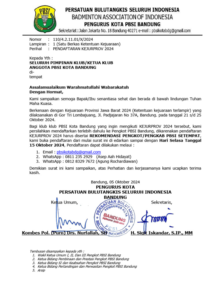 Kejurprov 2024 | PDF