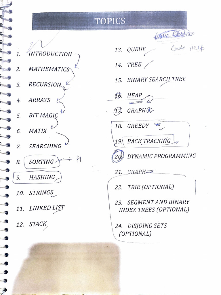 Dsa Quick Notes | PDF