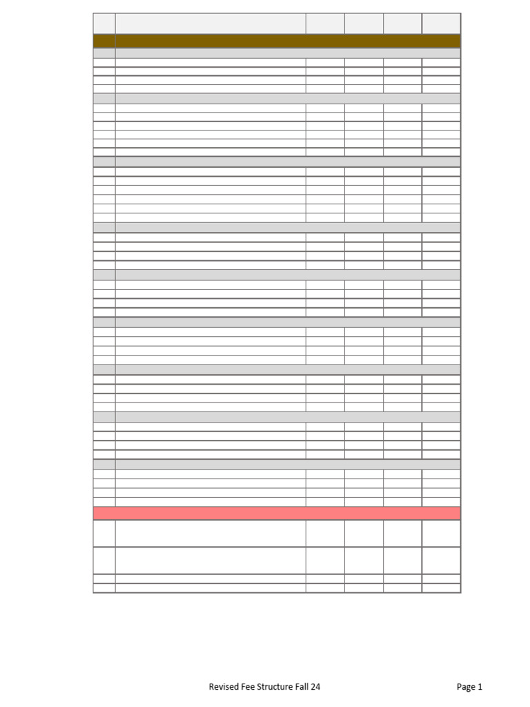 IUB Fee Structure 2025 Overview | PDF | Fine Art | Master Of Science