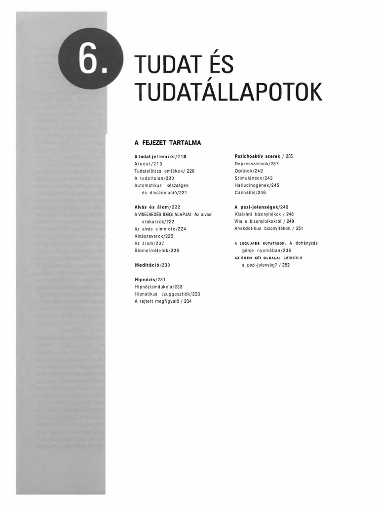 Atkinson Pszichológia 6. Fejezet | PDF