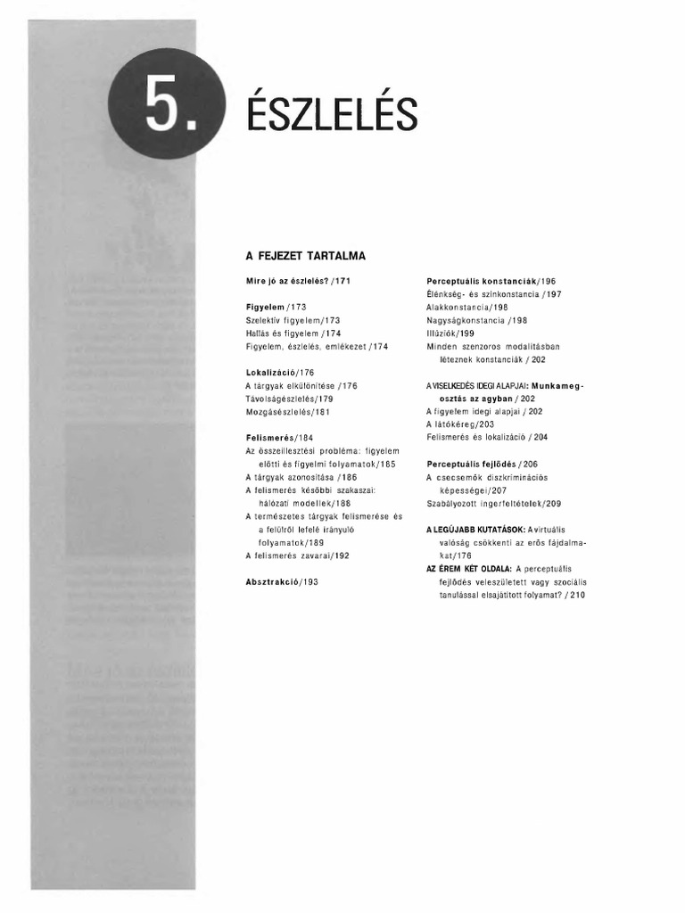 Atkinson Pszichológia 5. Fejezet | PDF