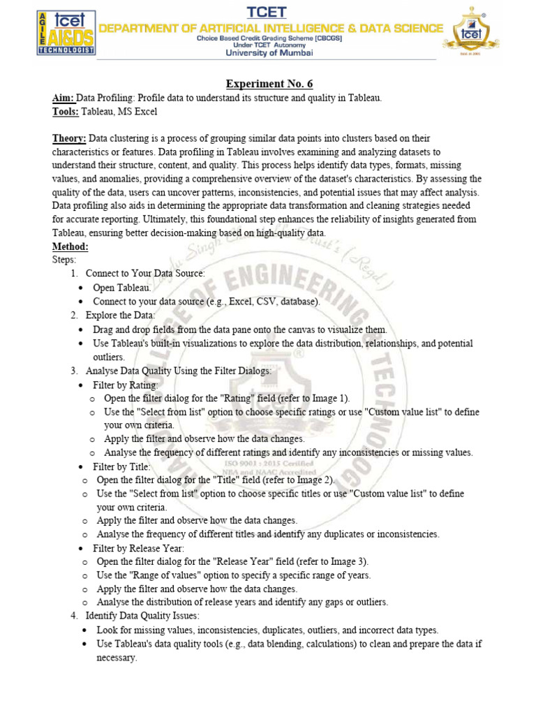 Sultan Exp6 | PDF | Data | Data Analysis