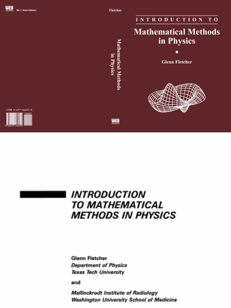 Introduction to Mathematical Methods in Physics | PDF Introduction to Mathematical Methods in Physics | PDF