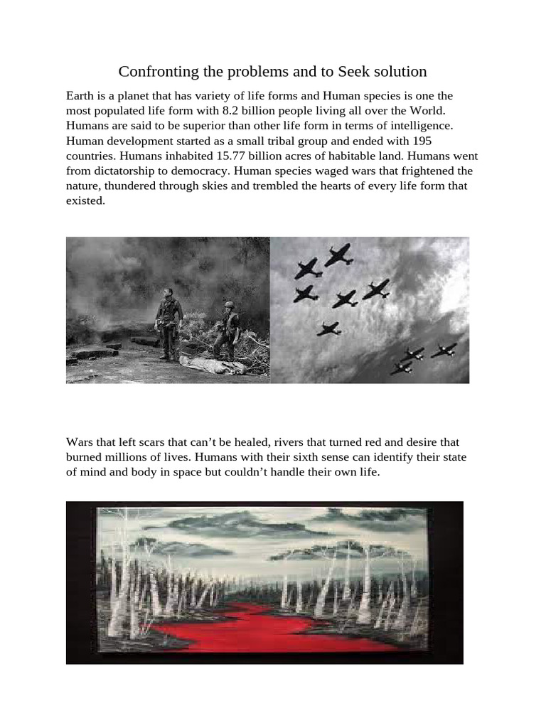 Confronting The Problems and To Seek Solution | PDF | Human | Mind