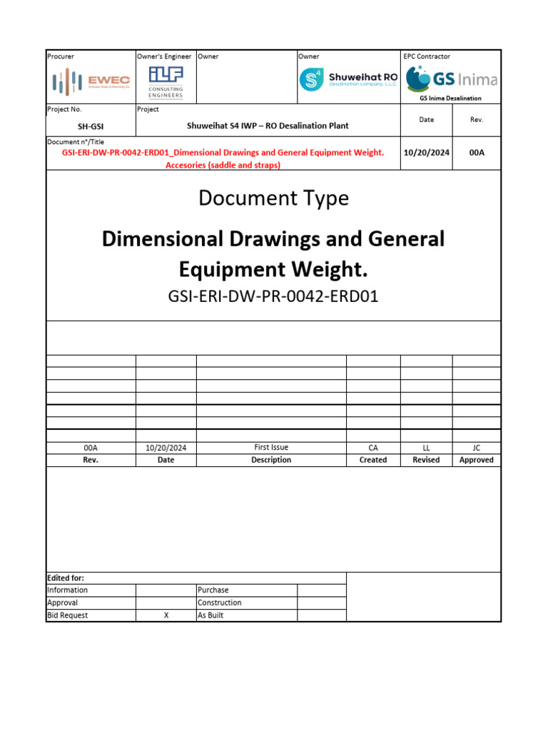 SH-ERI-DW-PR-0042-ERD01 - 01 - Dimensional Drawings ... | PDF