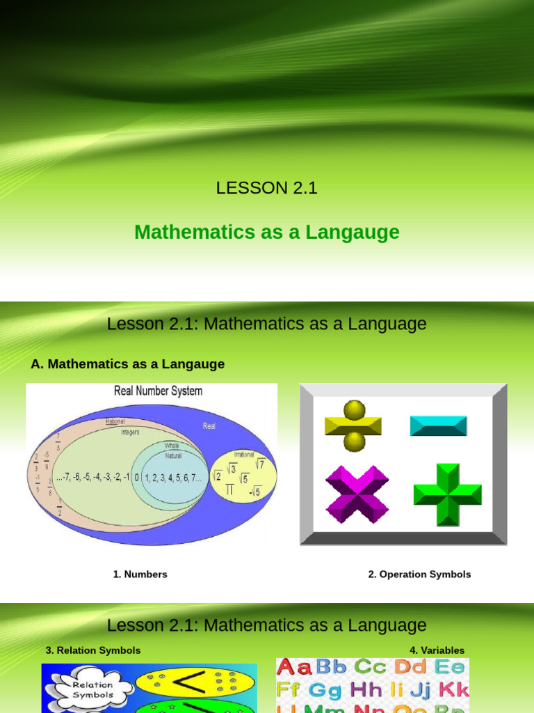 Mathematics As A Language | PDF