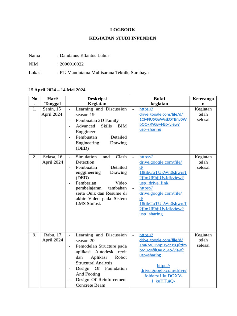 Engineering Internship Logbook | PDF | Computers