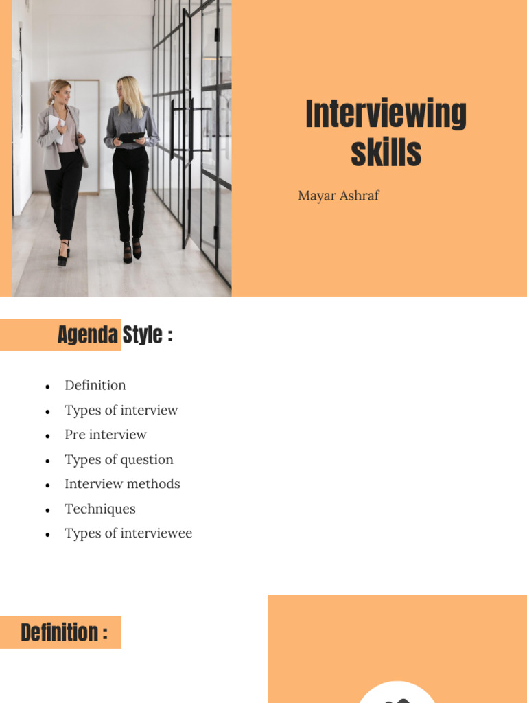 Interviewing Skills Pdf Self Improvement